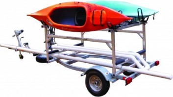 North Woods Sport Trailers, Hobie© Tandem Island + Storage + Kayaks ...